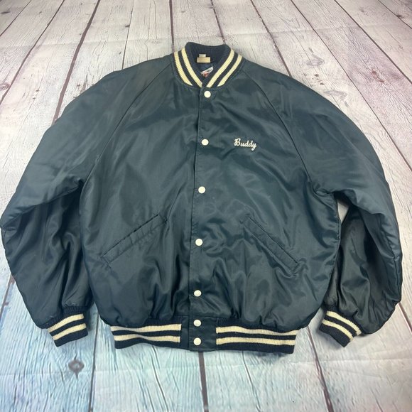 Butwin | Jackets & Coats | Vtg 8s Butwin Satin Jacket Size Mens L Judy ...